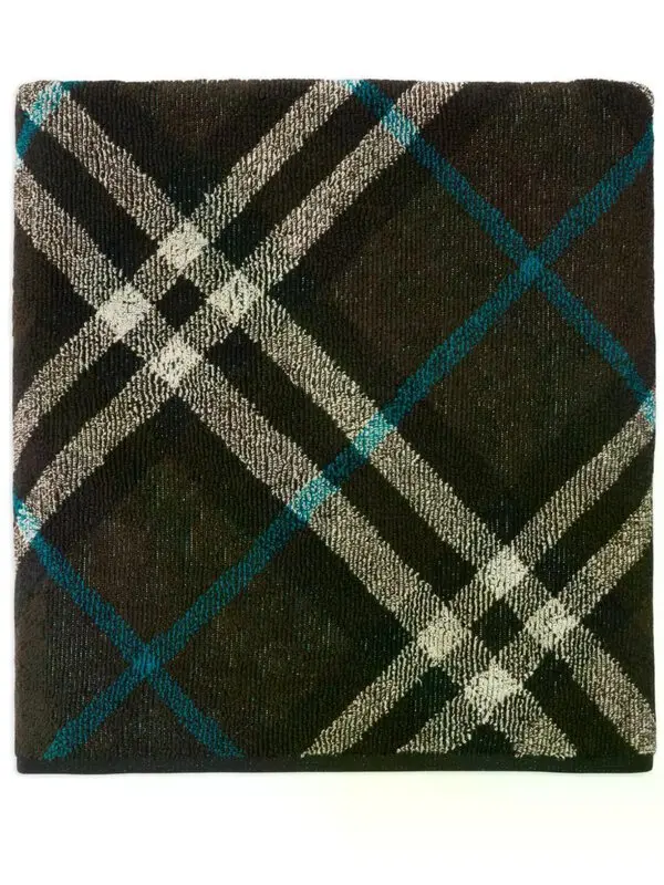 Burberry Nova Check Cotton Towel - Black