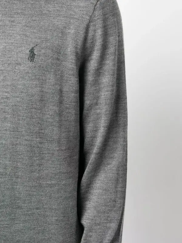 Polo Ralph Lauren Long Sleeve Fine Knit Jumper - Grey