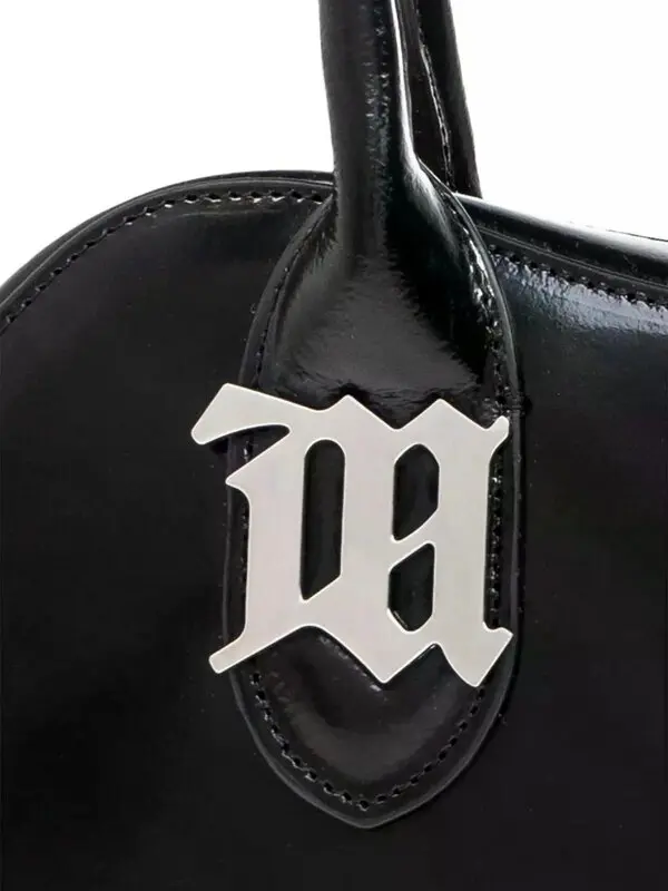 MISBHV Uptown Bowling Bag With Silver-tone Logo Plaque