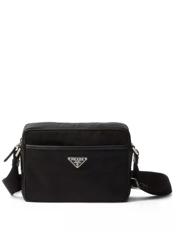 Prada Re-nylon Messenger Bag With Saffiano Leather Trim