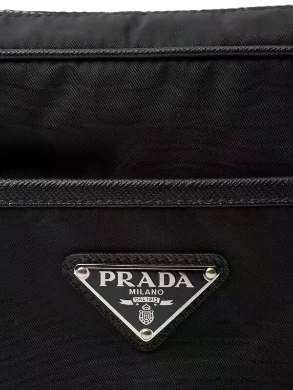 Prada Re-nylon Messenger Bag With Saffiano Leather Trim