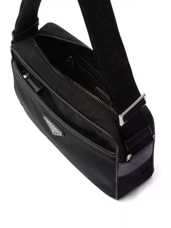 Prada Re-nylon Messenger Bag With Saffiano Leather Trim
