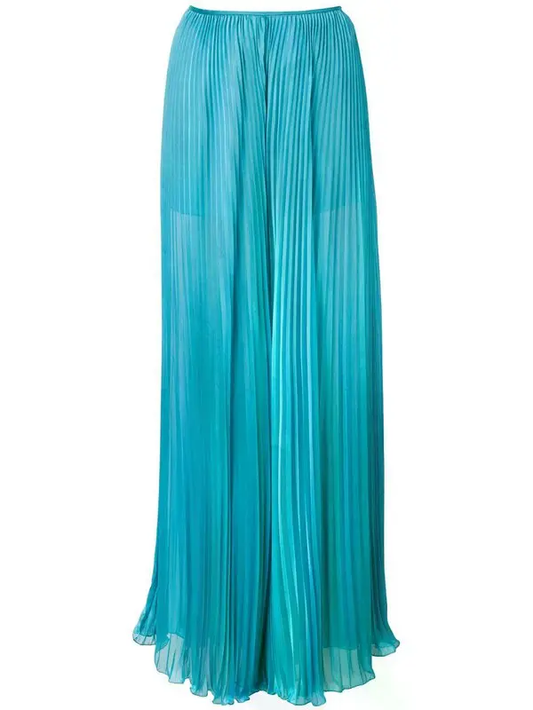 Alberta Ferretti Pleated Wide-leg Trousers