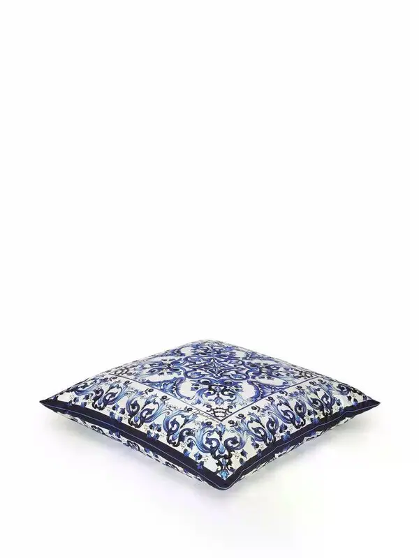 Dolce & Gabbana Large Mediterraneo Silk-twill Cushion