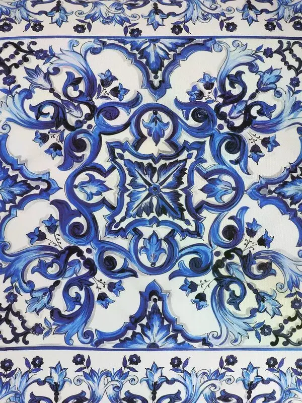 Dolce & Gabbana Large Mediterraneo Silk-twill Cushion