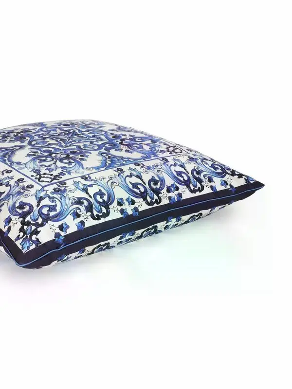 Dolce & Gabbana Large Mediterraneo Silk-twill Cushion