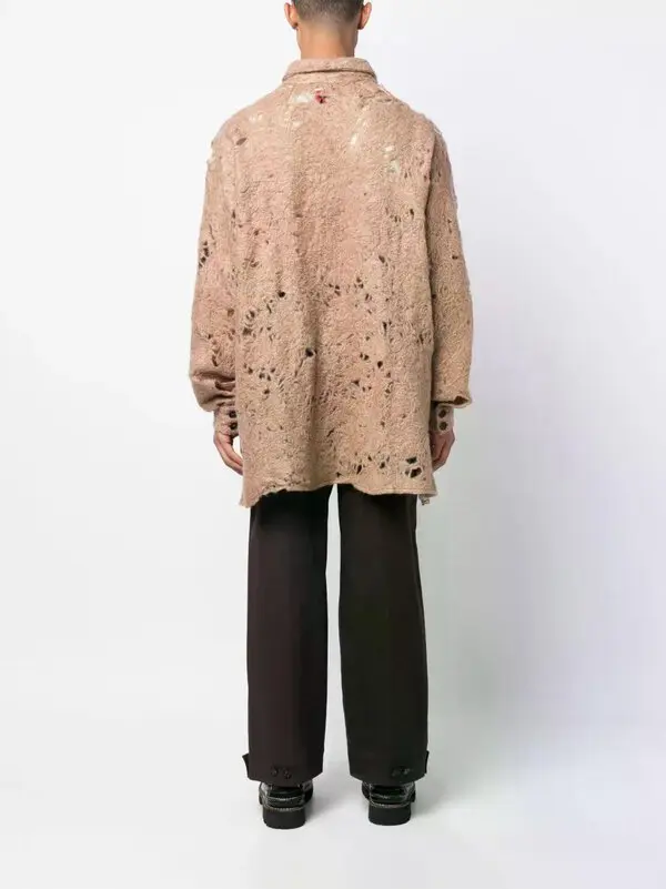 VITELLI Raw-cut Finish Long-sleeve Shirt