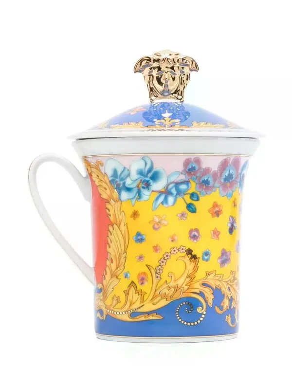 Versace X Rosenthal Primavera Porcelain Mug - Blue