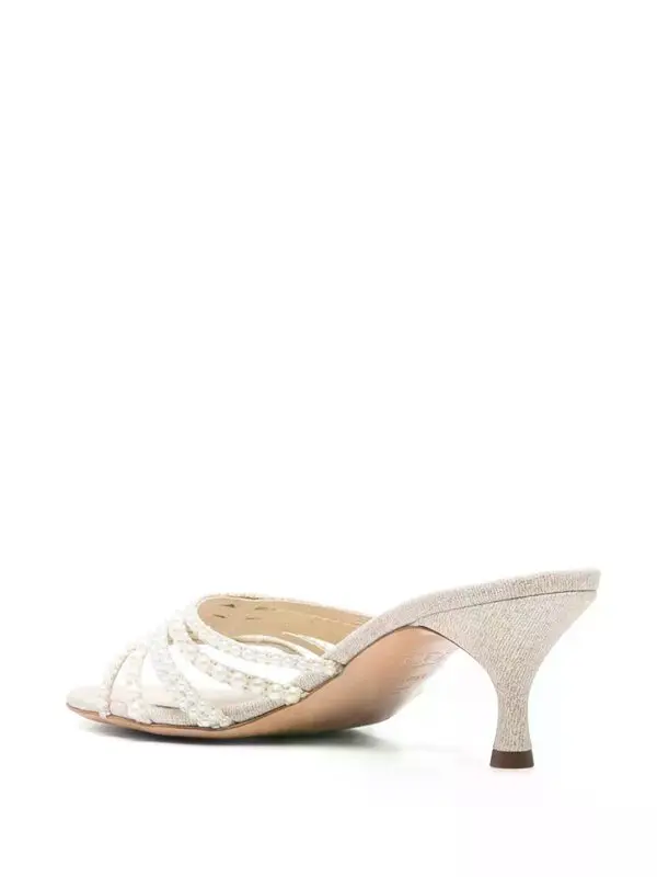 Casadei 70mm Pearl-embellished Sandals