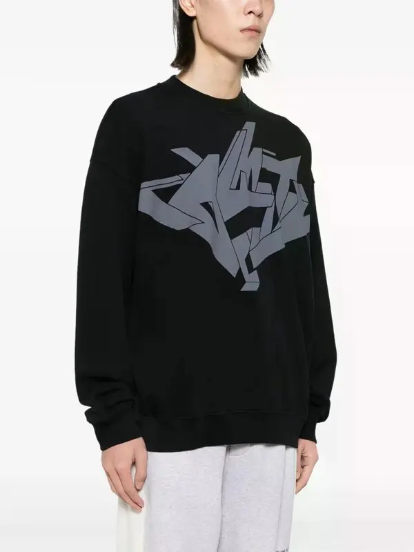COUNTY OF MILAN Graphic-print Sweatshirt - Black