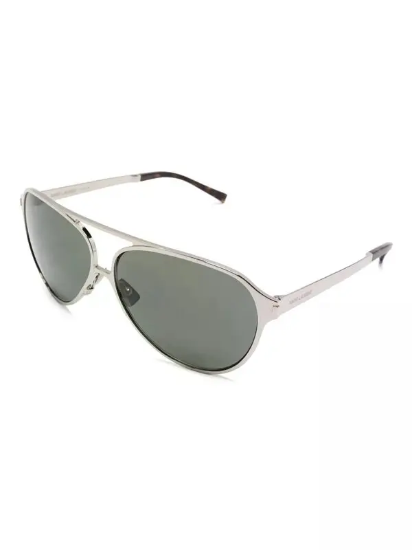 Saint Laurent Pilot-frame Sunglasses - Grey