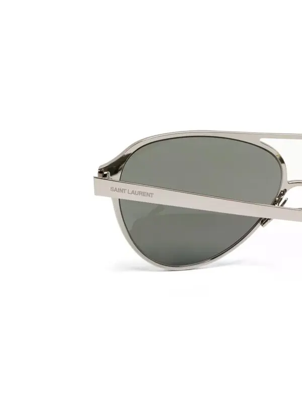 Saint Laurent Pilot-frame Sunglasses - Grey