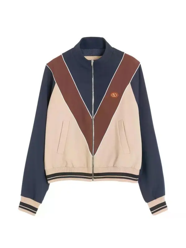 Valentino Garavani Vlogo Patch Zip-up Sweatshirt