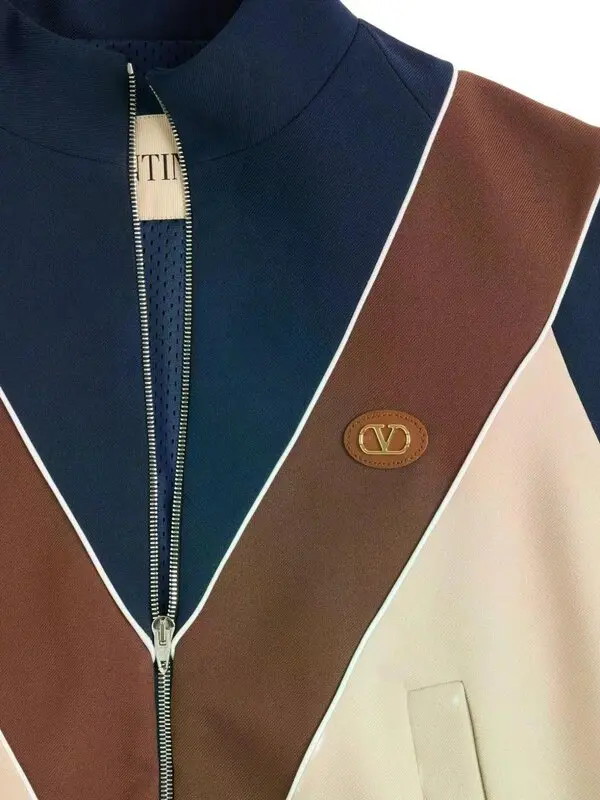 Valentino Garavani Vlogo Patch Zip-up Sweatshirt