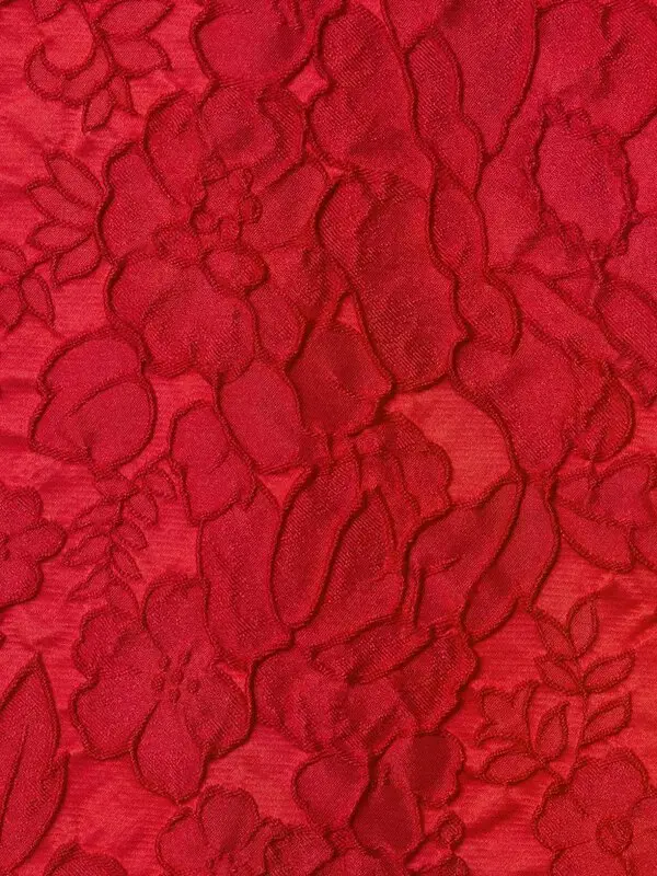 La DoubleJ Racer Mini Dress In Jacquard - Red