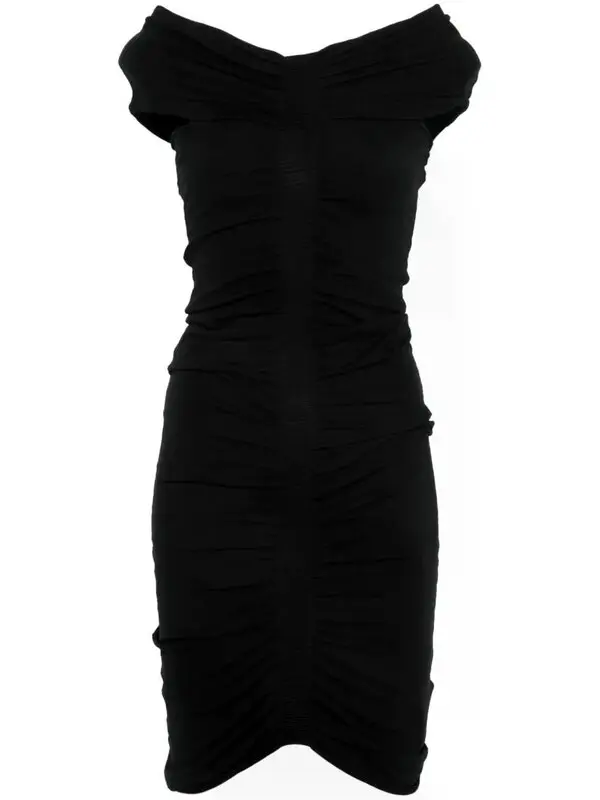 Alexander Wang Off-shoulder Ruched Mini Dress