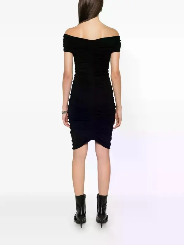 Alexander Wang Off-shoulder Ruched Mini Dress