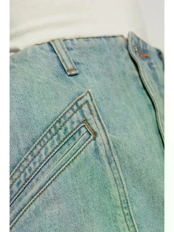 Amiri Cargo Denim Skirt