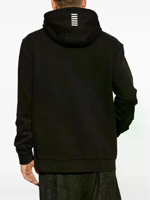 EA7 Logo Print Hoodie