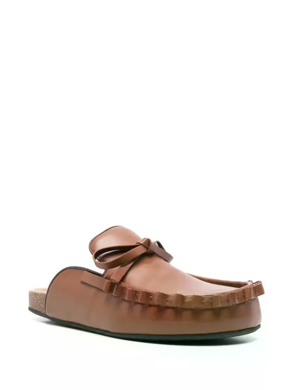 JW Anderson Bow-detail Slippers - Brown