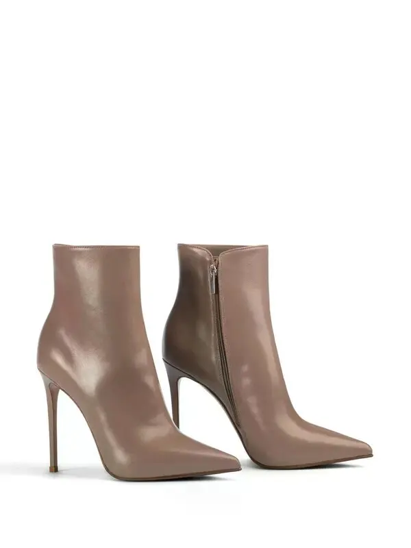 LE SILLA Eva 120mm Leather Ankle Boots - Brown
