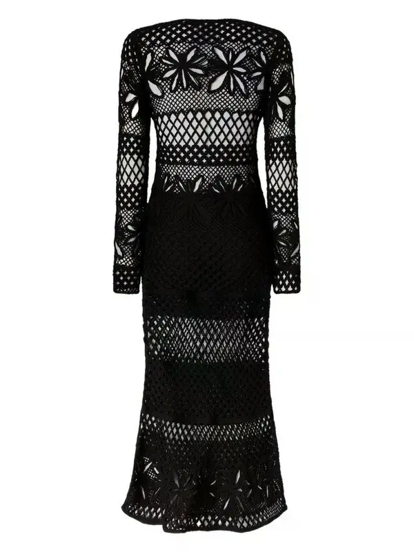 Pinko Tricot Maxi Dress - Black