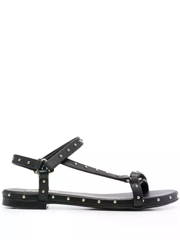 Agl Studded Open-toe Sandals - Black