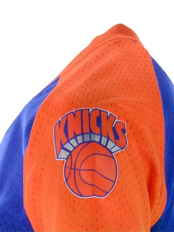 Mitchell & Ness Knicks Mesh V-neck T-shirt - Blue