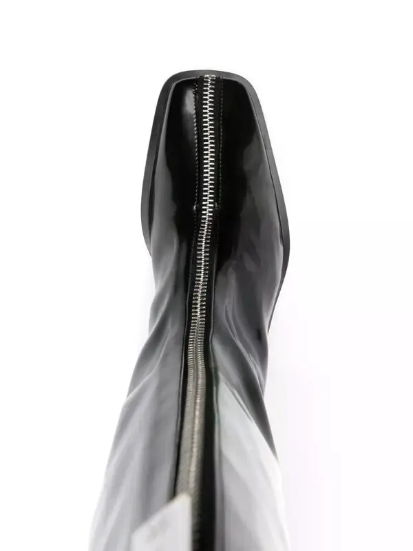 GMBH Calf Leather Zip Up Mid-calf Boots