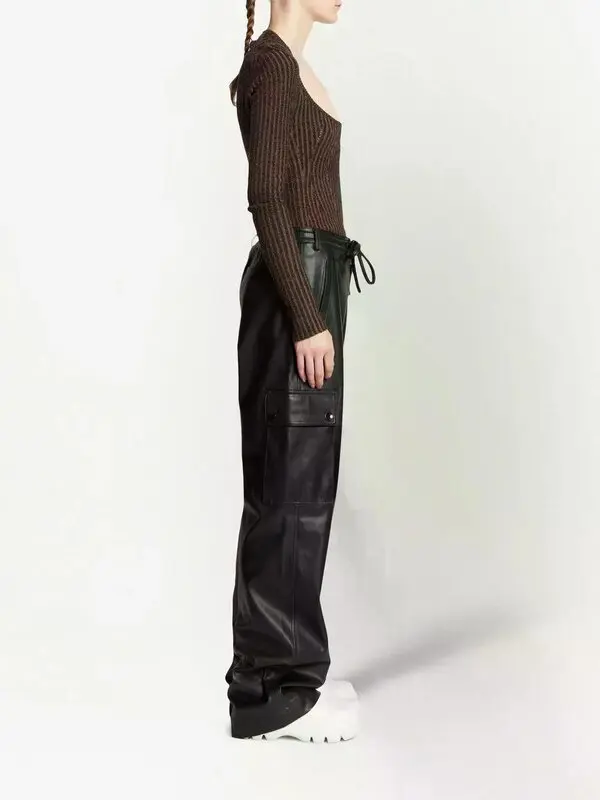 Proenza Schouler White Label Ribbed Scoop Neck Jumper - Brown