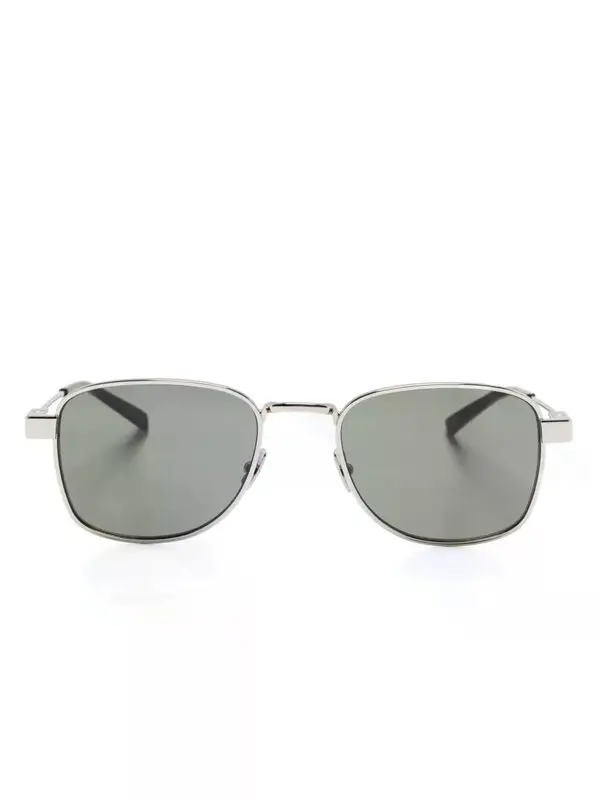 Saint Laurent Rectangle-frame Sunglasses - Grey