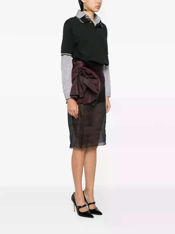 MAISON MARGIELA Cotton Poplin Dress With Décortiqué Detailing