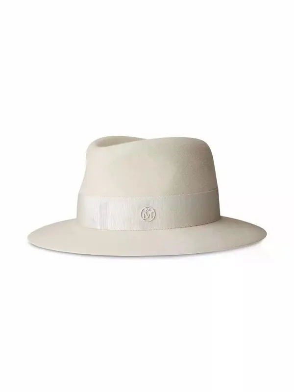 MAISON MICHEL Andre Waterproof Felt Trilby Hat - Neutrals