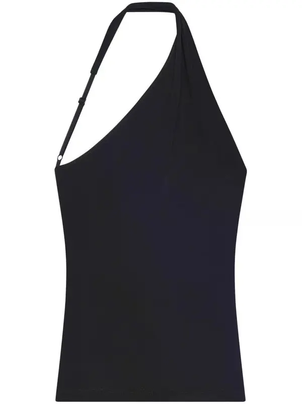 COURREGES Asymmetric Halterneck Top - Black