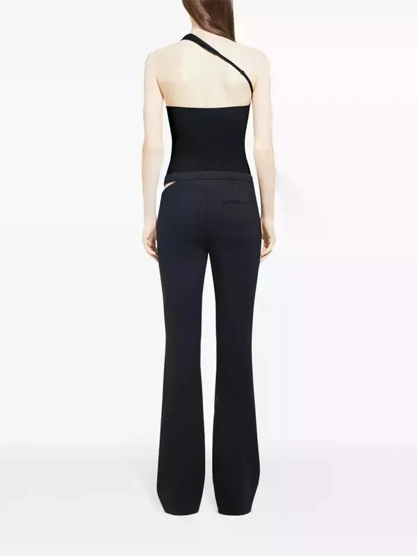 COURREGES Asymmetric Halterneck Top - Black