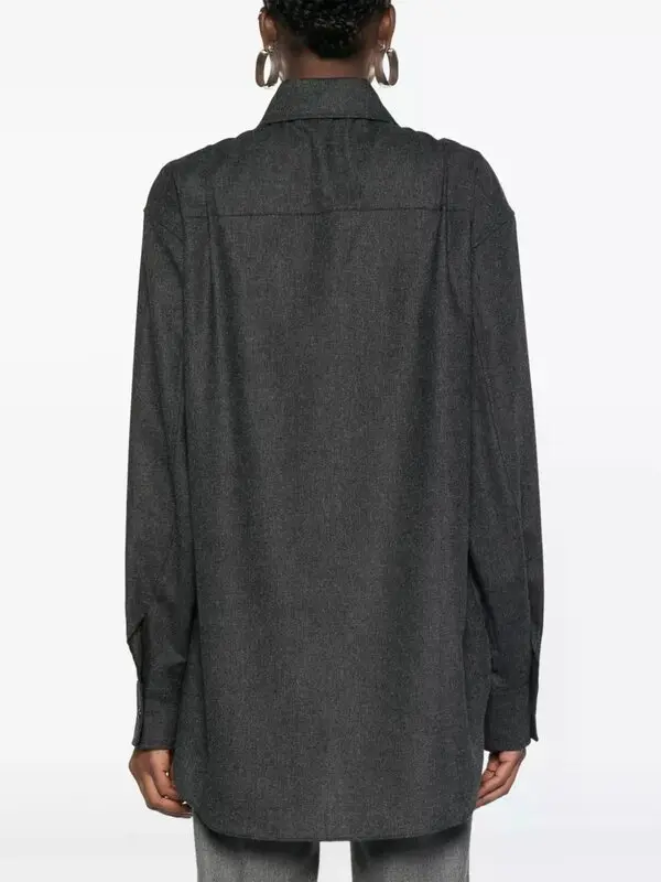 Andamane Georgiana Charcoal Mélange Shirt