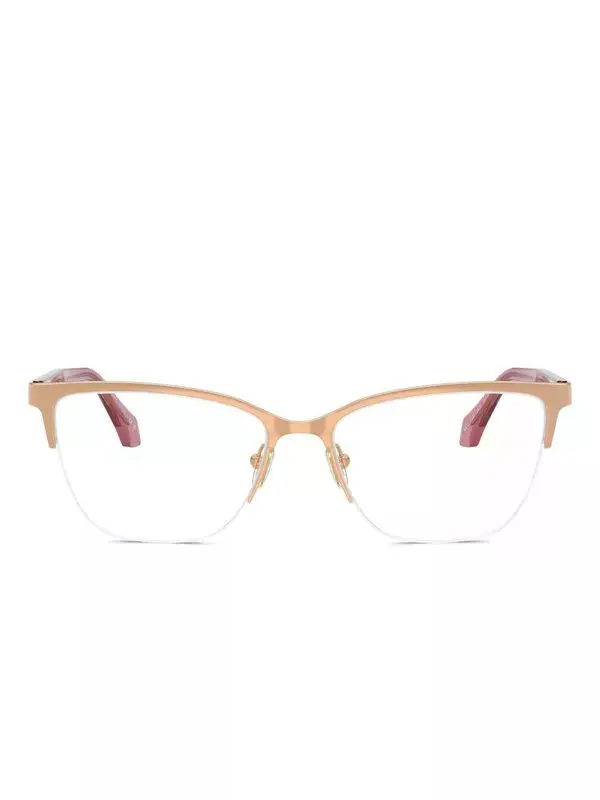 Versace Square Frame Eyeglasses - Pink