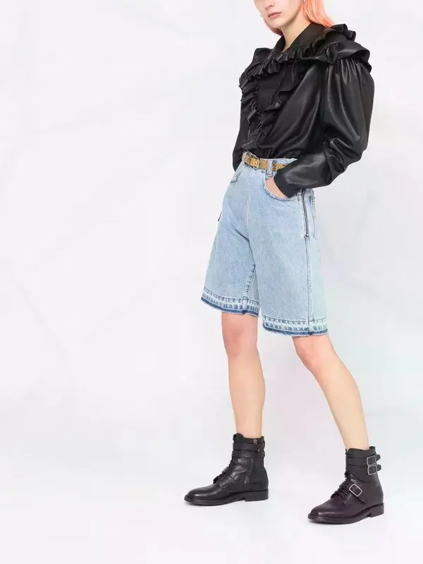 Philosophy Di Lorenzo Serafini Wide-leg Denim Shorts