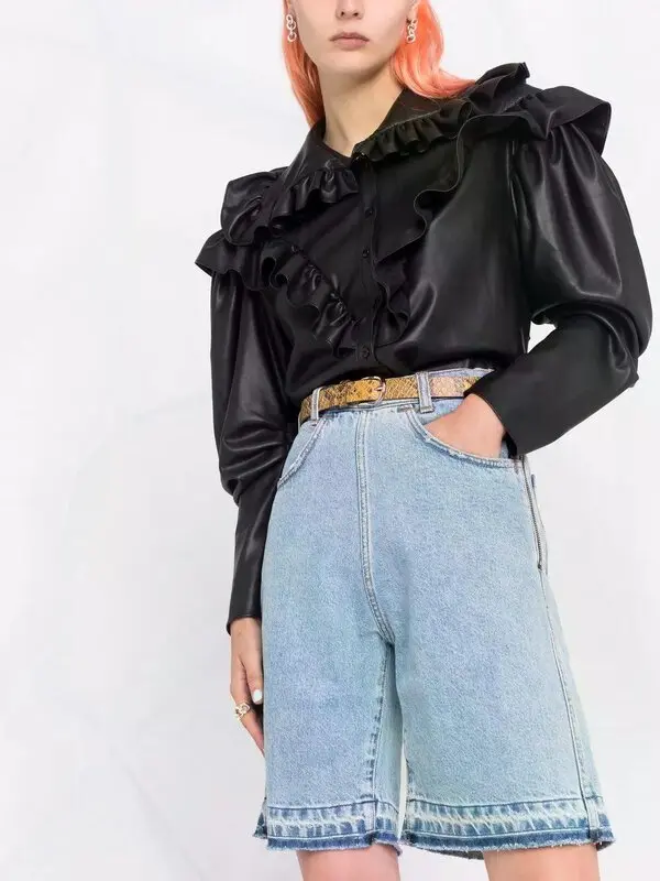 Philosophy Di Lorenzo Serafini Wide-leg Denim Shorts