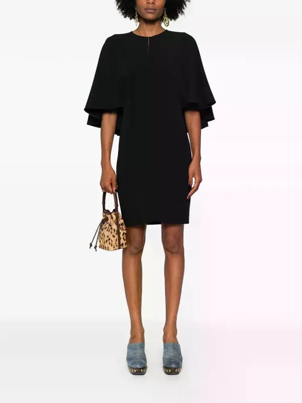 Chloé Draped Detail Cady Mini Dress