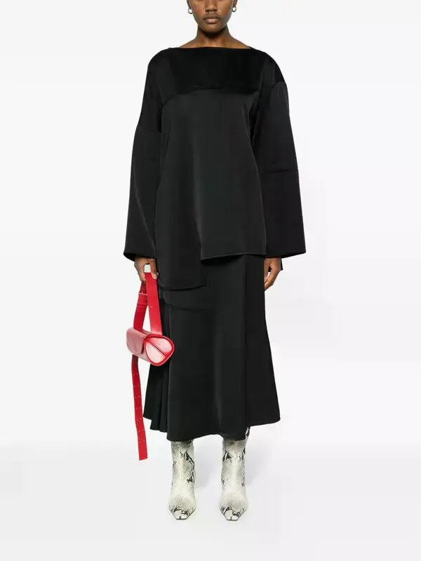 JIL SANDER High-waisted Panelled Midi Skirt