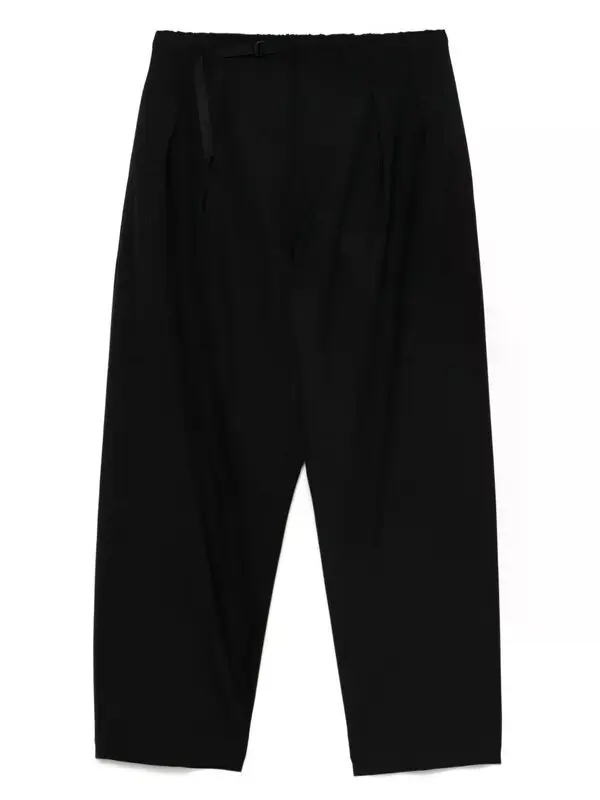 SEVEN GAUGE Pleated Trousers - Black