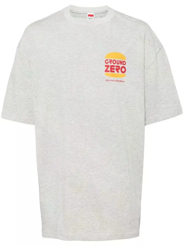 GROUND ZERO Logo-print Cotton T-shirt