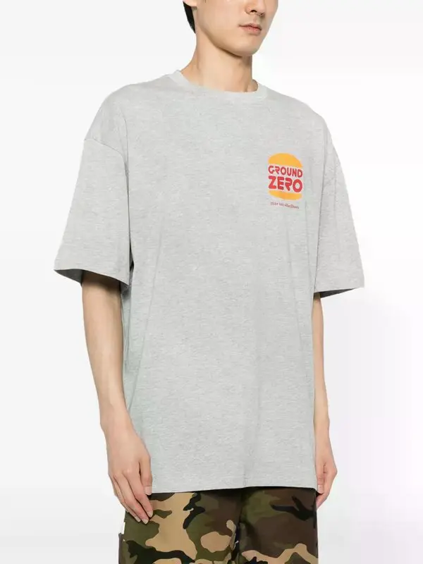 GROUND ZERO Logo-print Cotton T-shirt