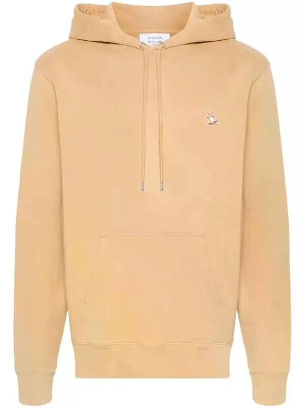 Maison Kitsuné Chillax Fox Motif Hoodie - Neutrals