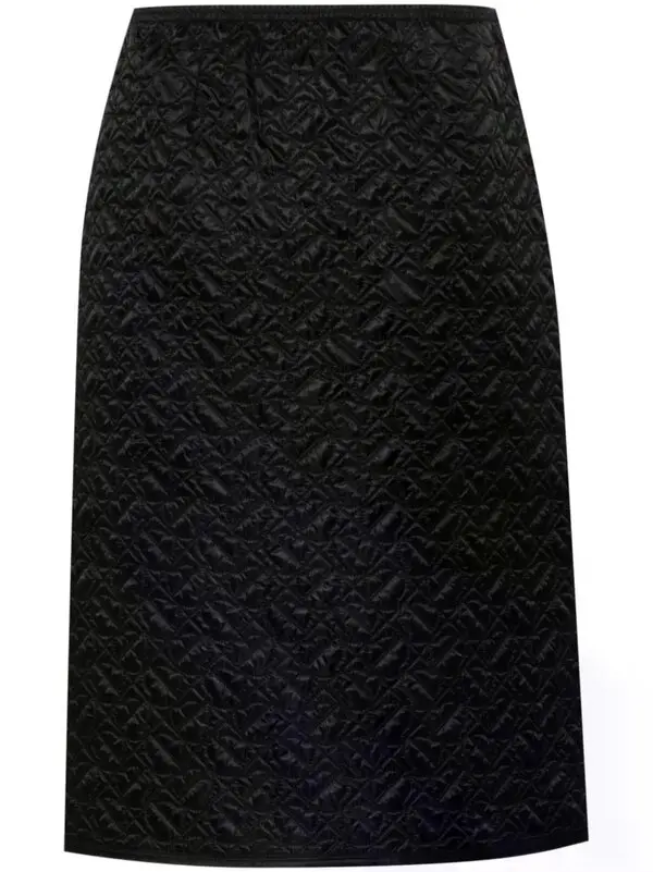 Moncler Quilted Pencil Skirt - Black