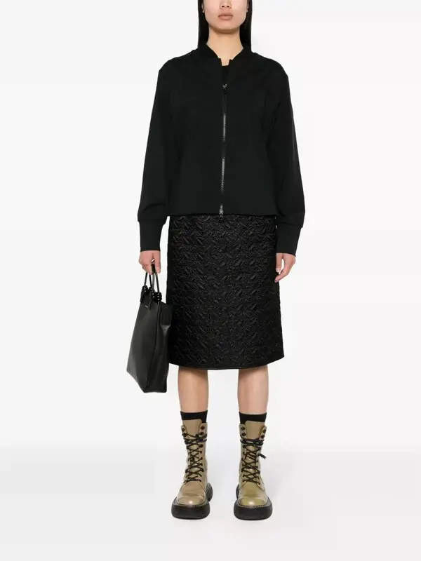 Moncler Quilted Pencil Skirt - Black