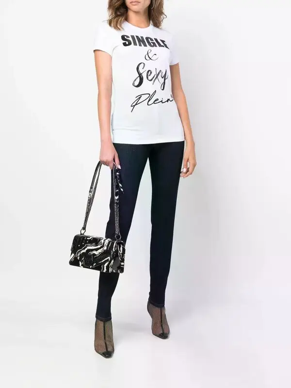 Philipp Plein Graphic-print Cotton T-shirt - White
