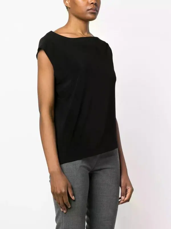 Norma Kamali Asymmetric Sleeveless Top