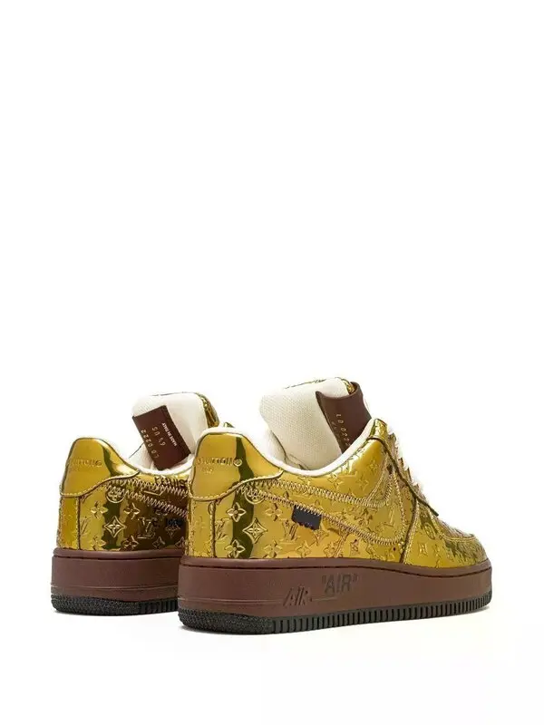 Nike X Louis Vuitton Air Force 1 Low Virgil Abloh Metallic Sneakers